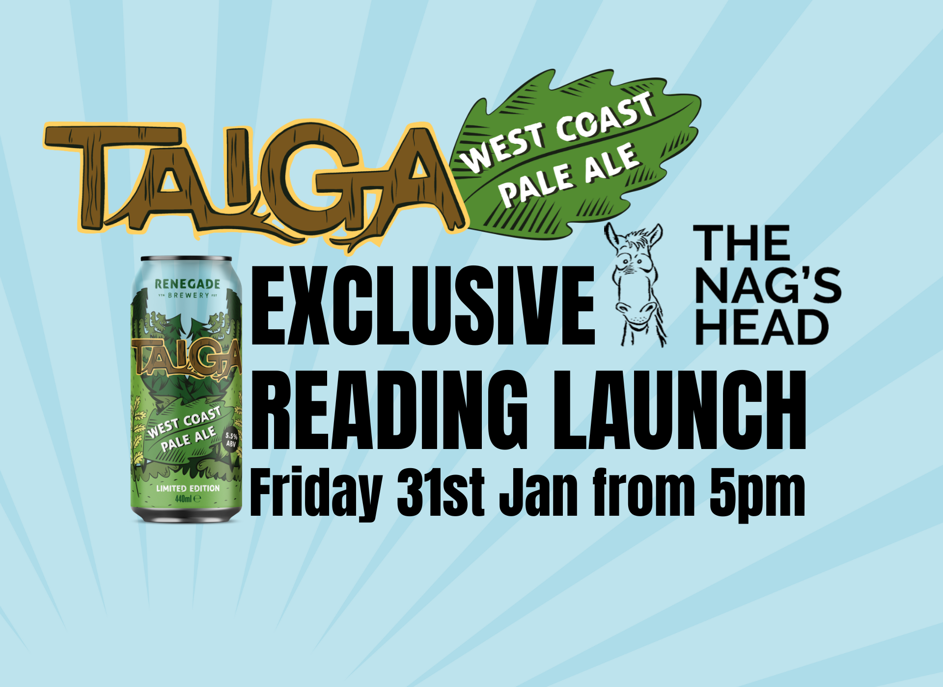 READING TAIGA LAUNCH - Renegade Brewery